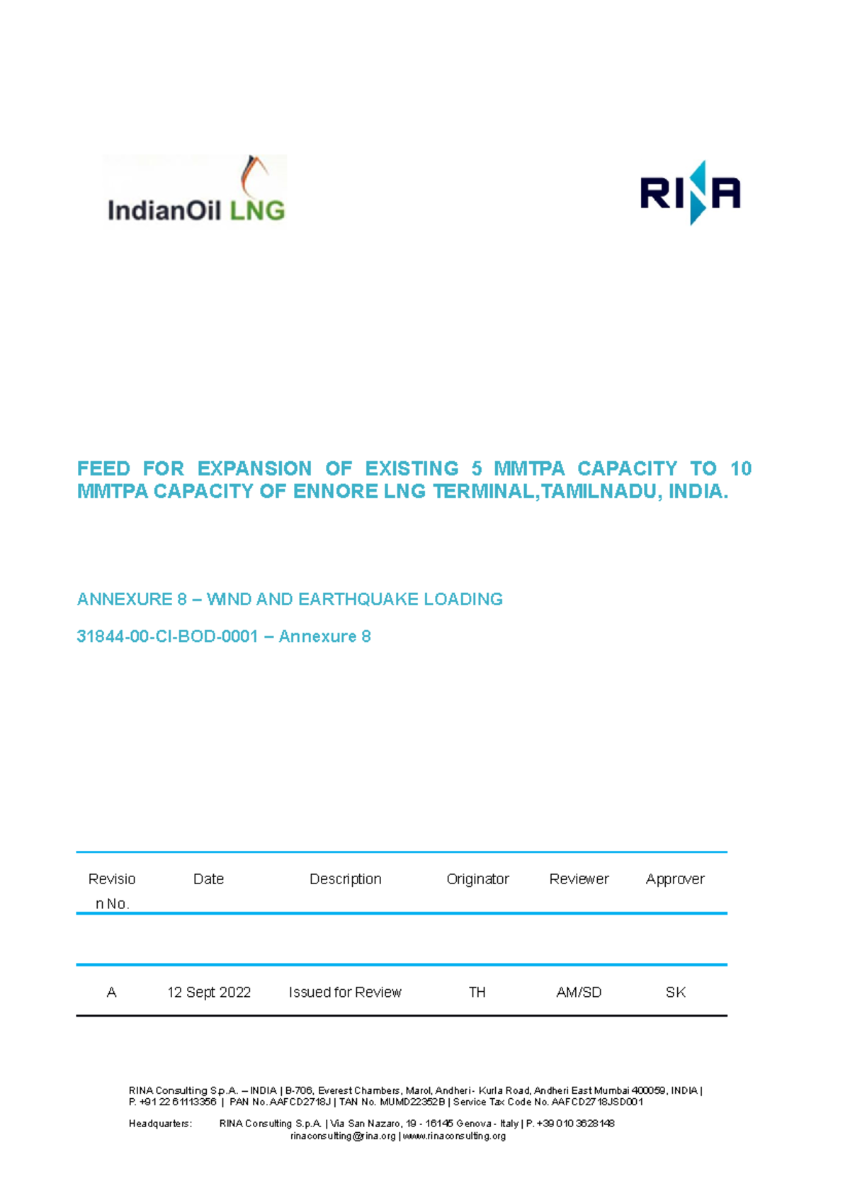 31844-00-CI-BOD-0001 - Annexure 8 - FEED FOR EXPANSION OF EXISTING 5 ...