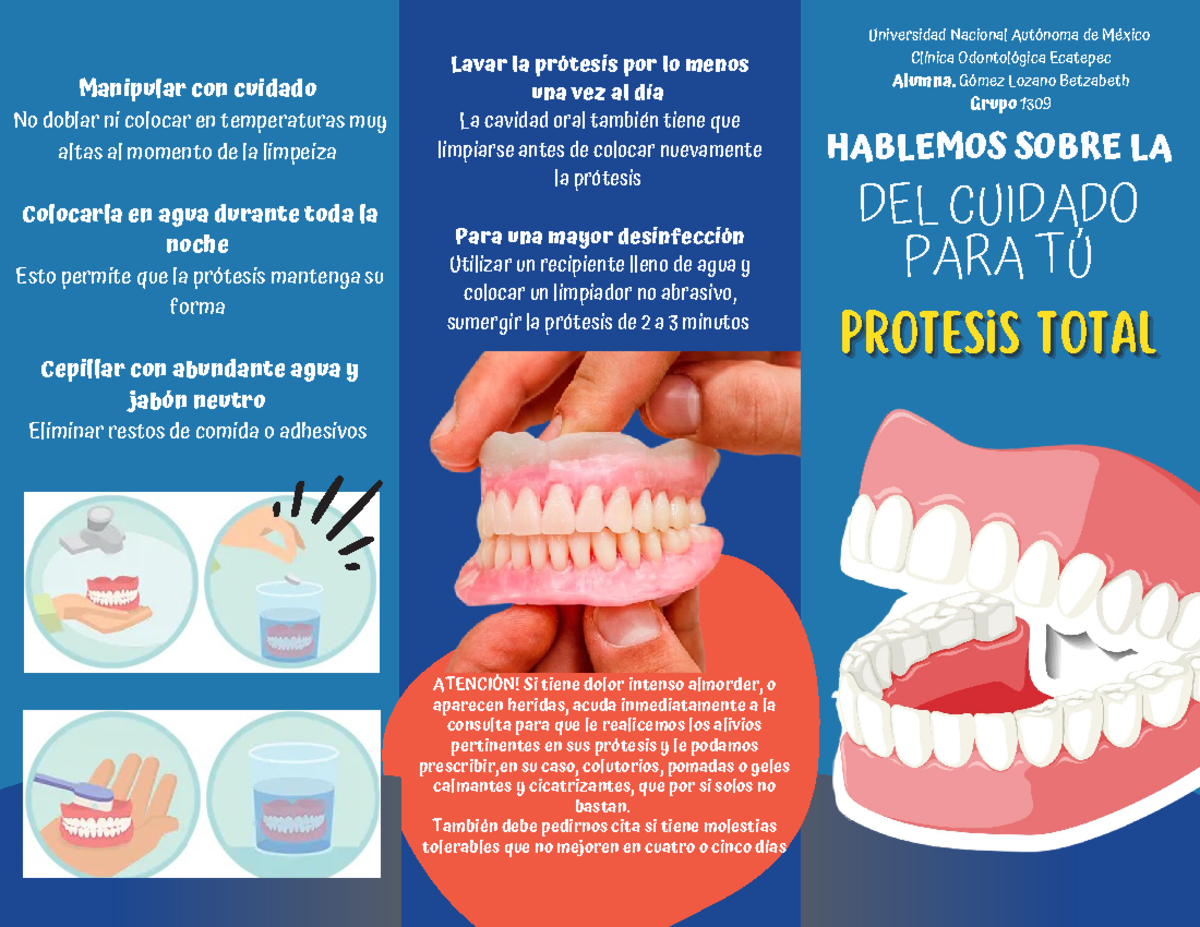 Tríptico Autoestima Ilustrado Azul - HABLEMOS SOBRE LA DEL CUIDADO PARA ...