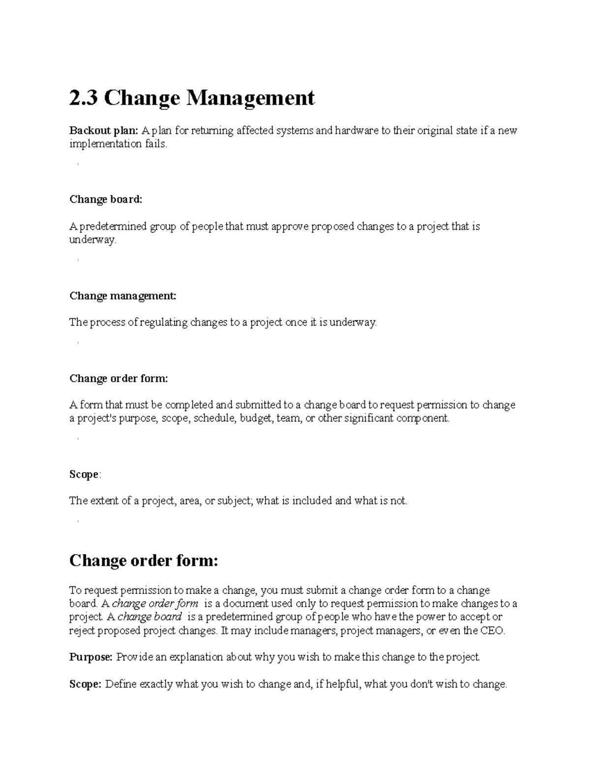 It202chapter 2 - IT 202 chapter two notes for operating system - 2 ...