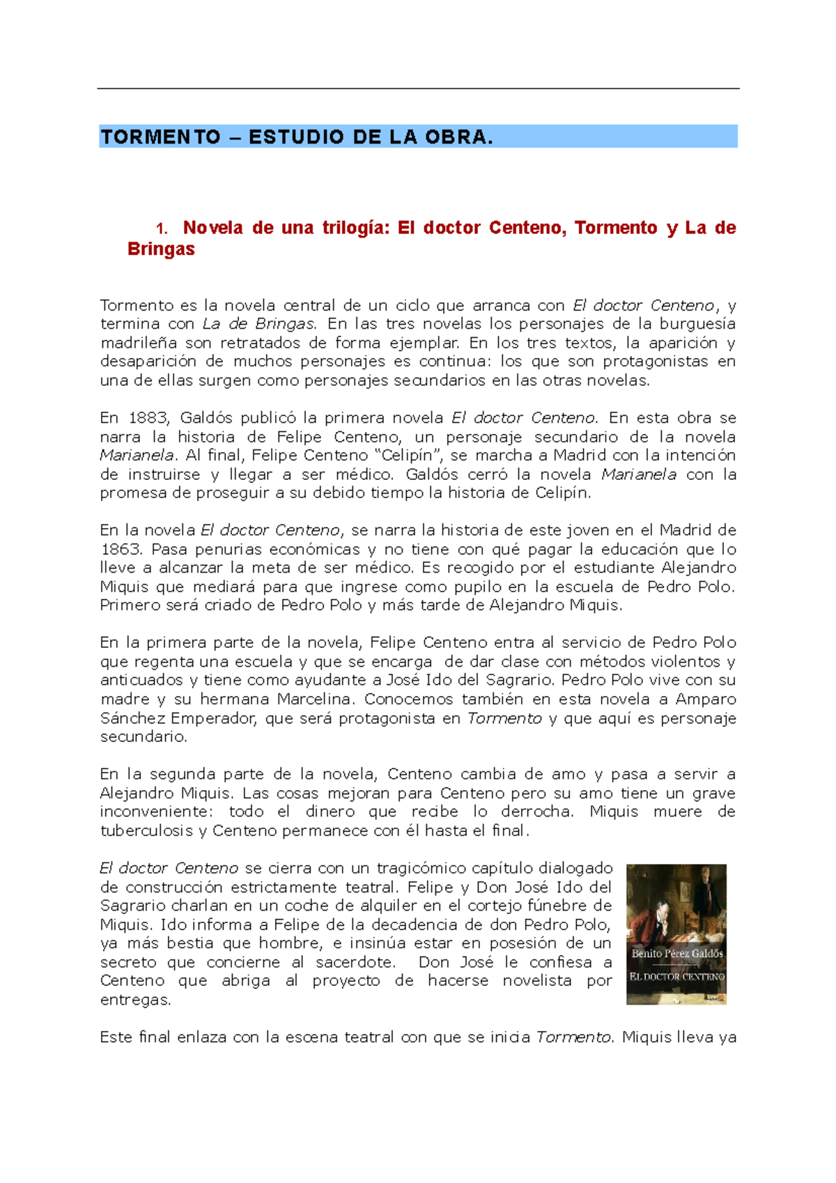 Tormento - Estudio de la obra - Lengua y comunicación - UOC - StuDocu