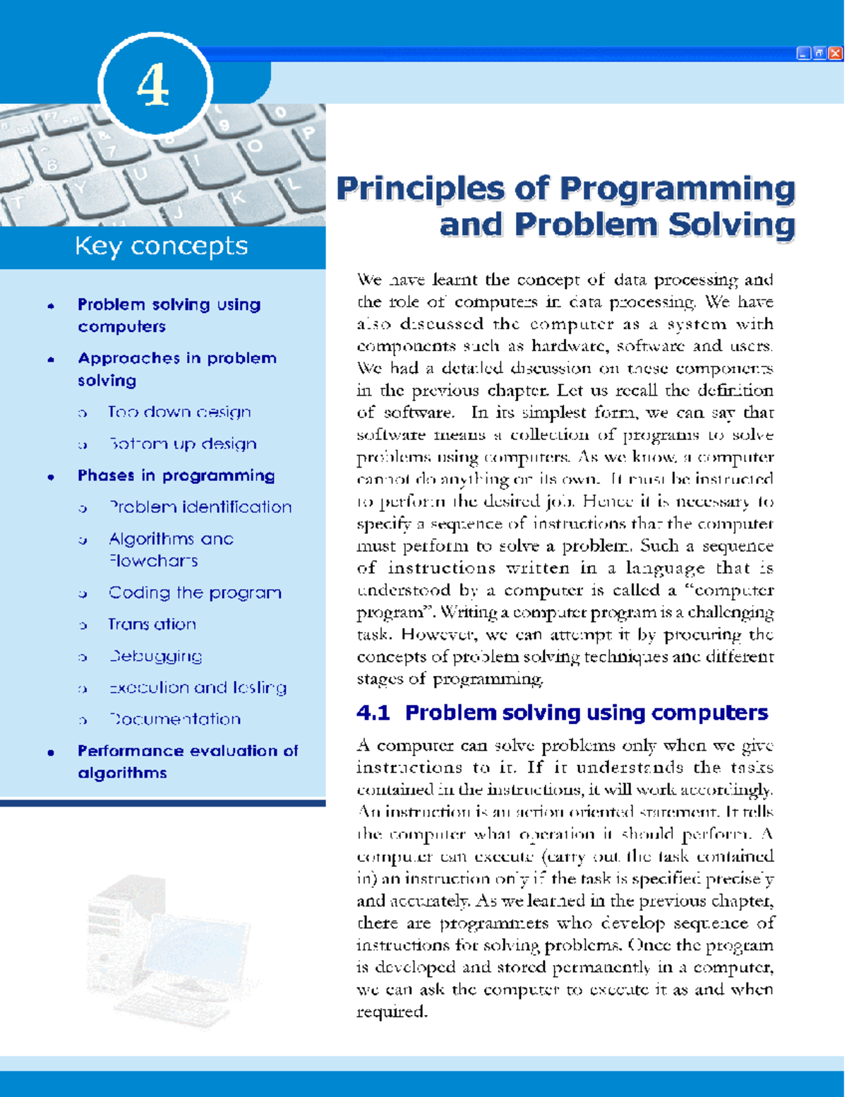Computer Science chapter 4 - instructions, this requirement implies that the number of ...