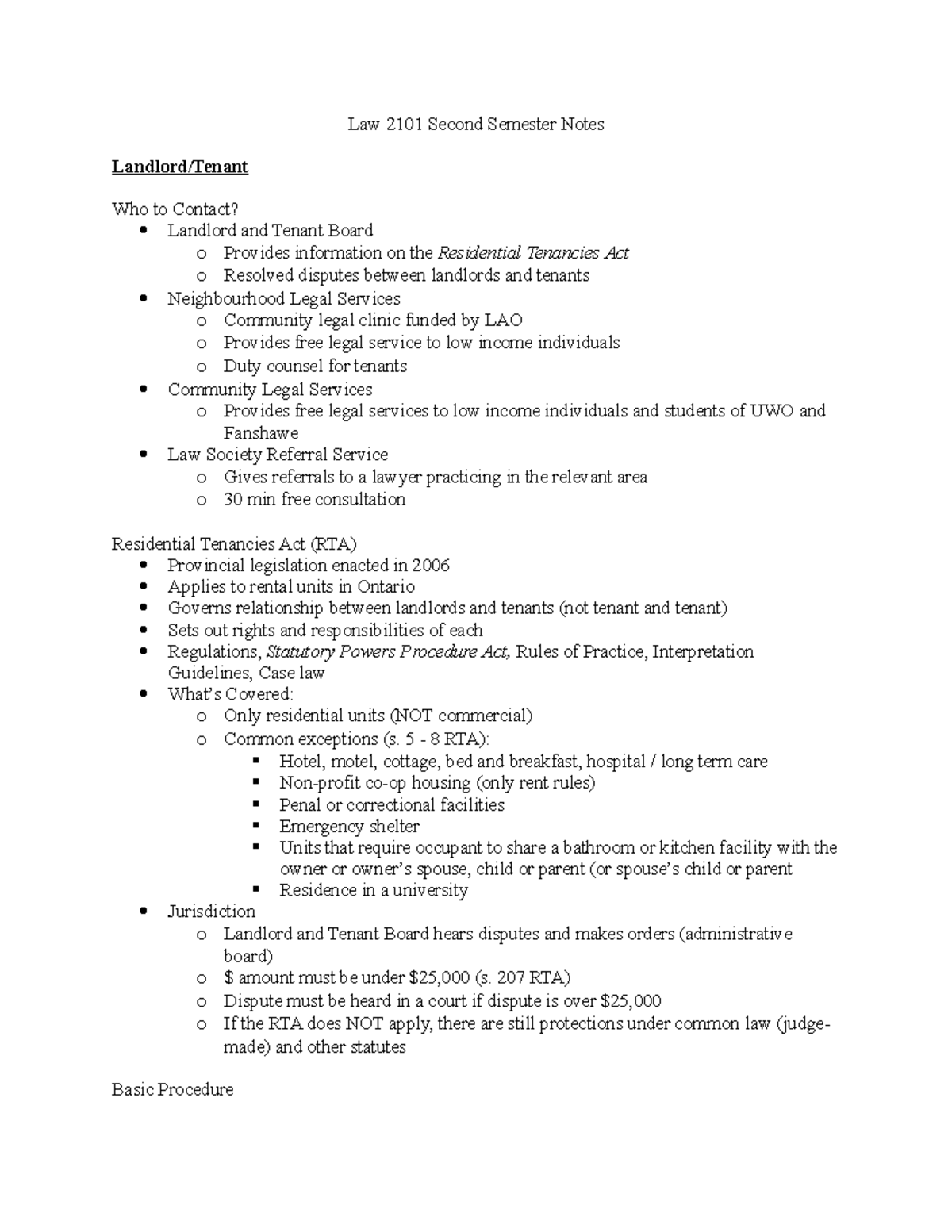 2nd-sem-law - Lecture notes All second semester - Law 2101 Second ...