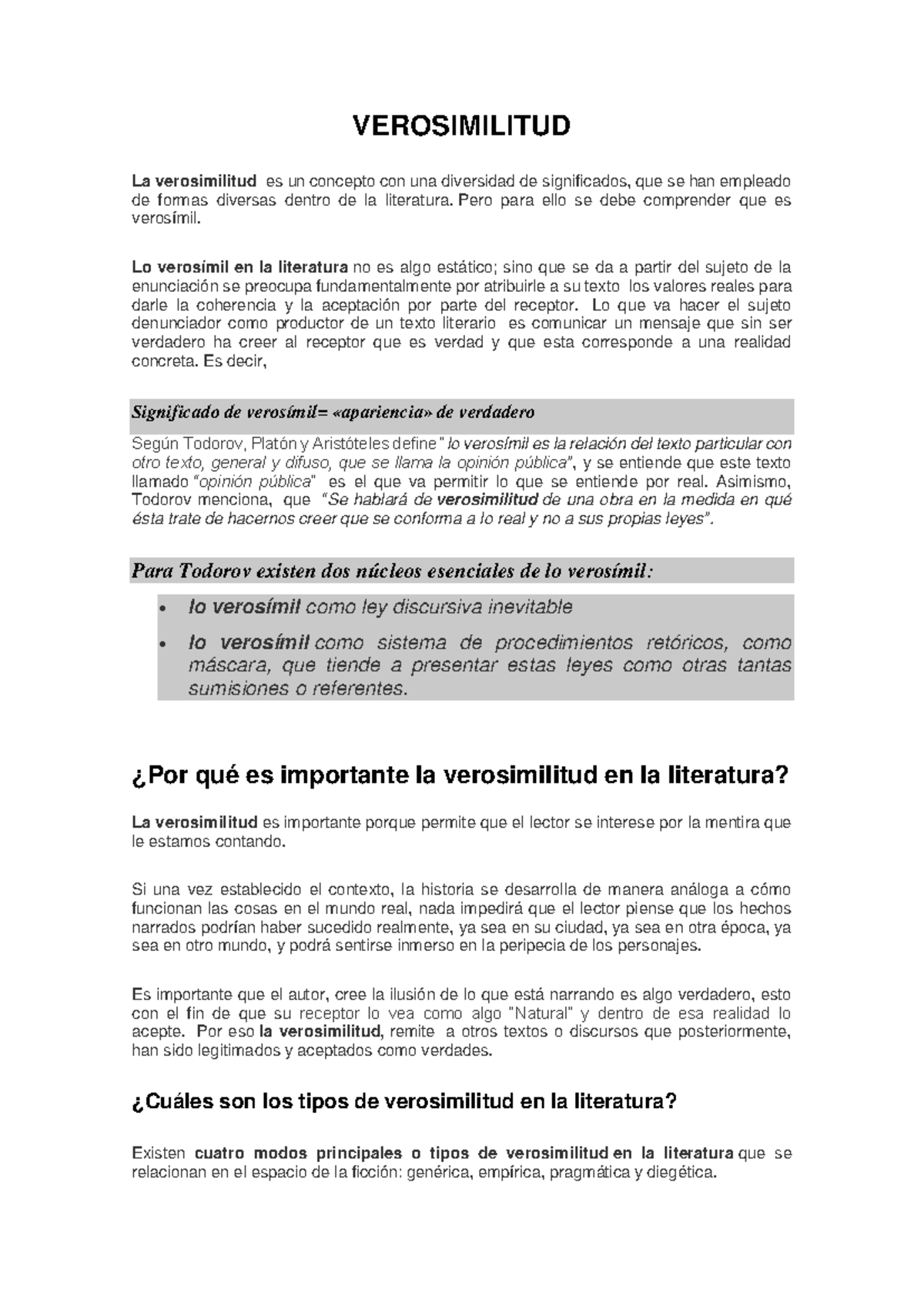 Verosimilitud - Pero para ello se debe comprender que es verosímil. Lo ...