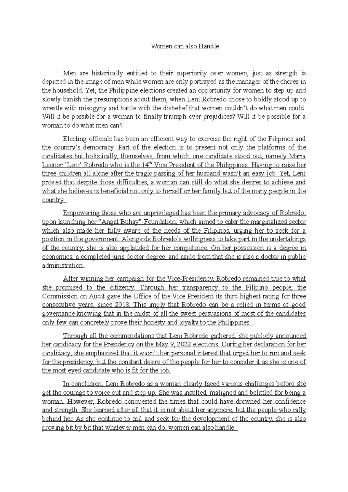 Women can Handle - Women can also Handle Men are historically entitled ...