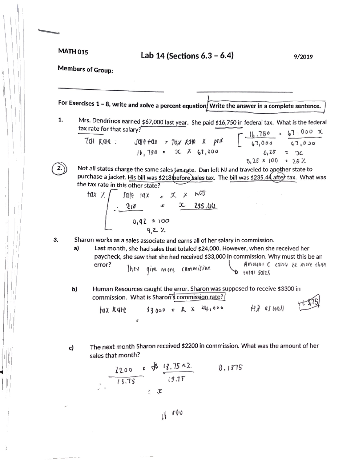 051 - 14 - 015 - MATH015 - Studocu