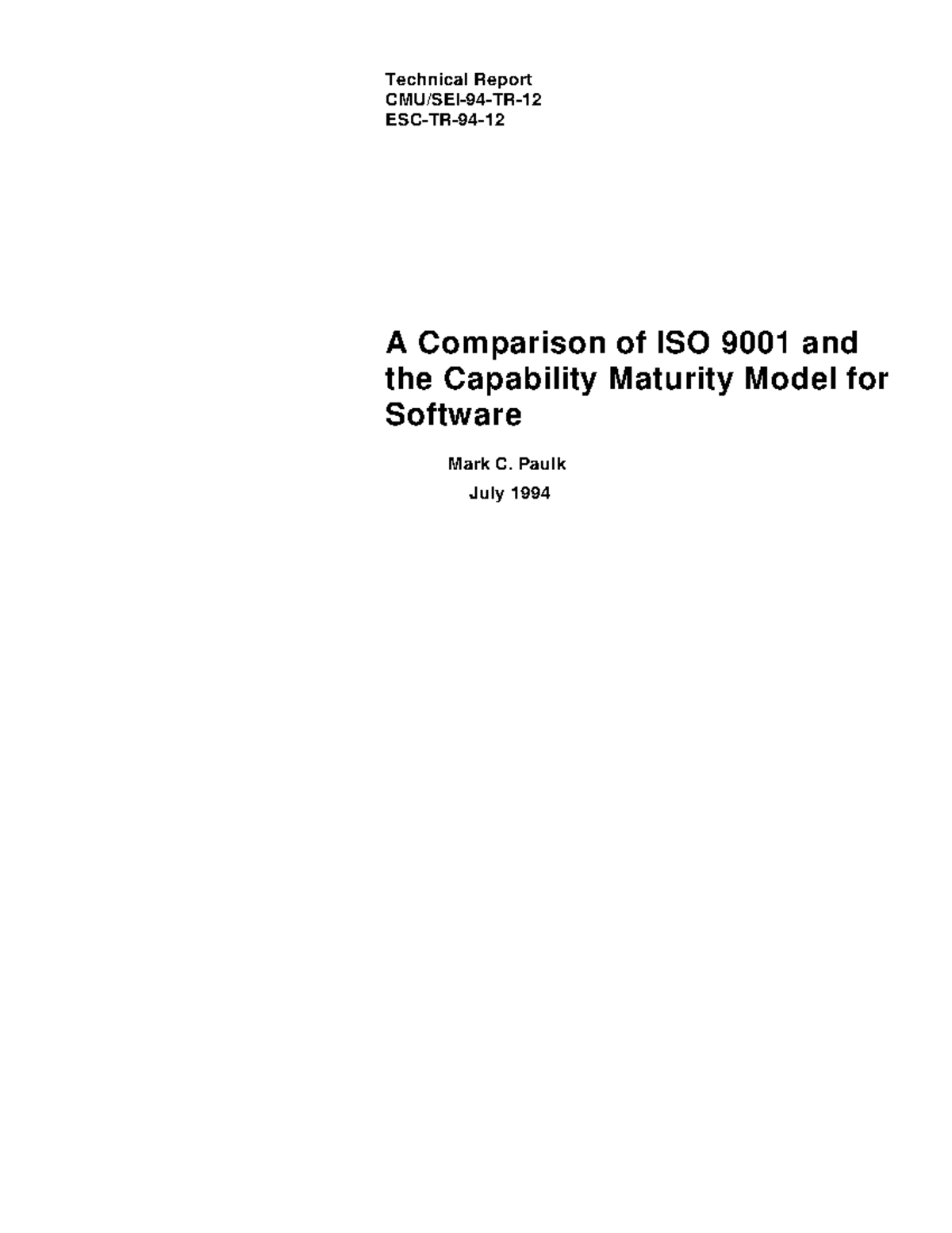 CMM VS ISO - Course Contents Related to Software Quality Assurance ...