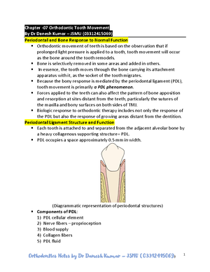 Chapt-06 ortho notes - Chapter -06 Orthodontics Diagnosis Notes by Dr ...