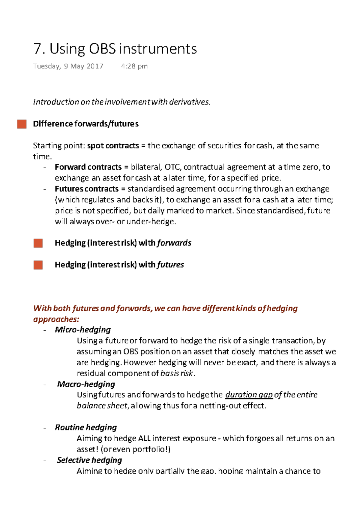 7. Using OBS instruments - 7. Using OBS instruments Tuesday, 9 May 2017 ...
