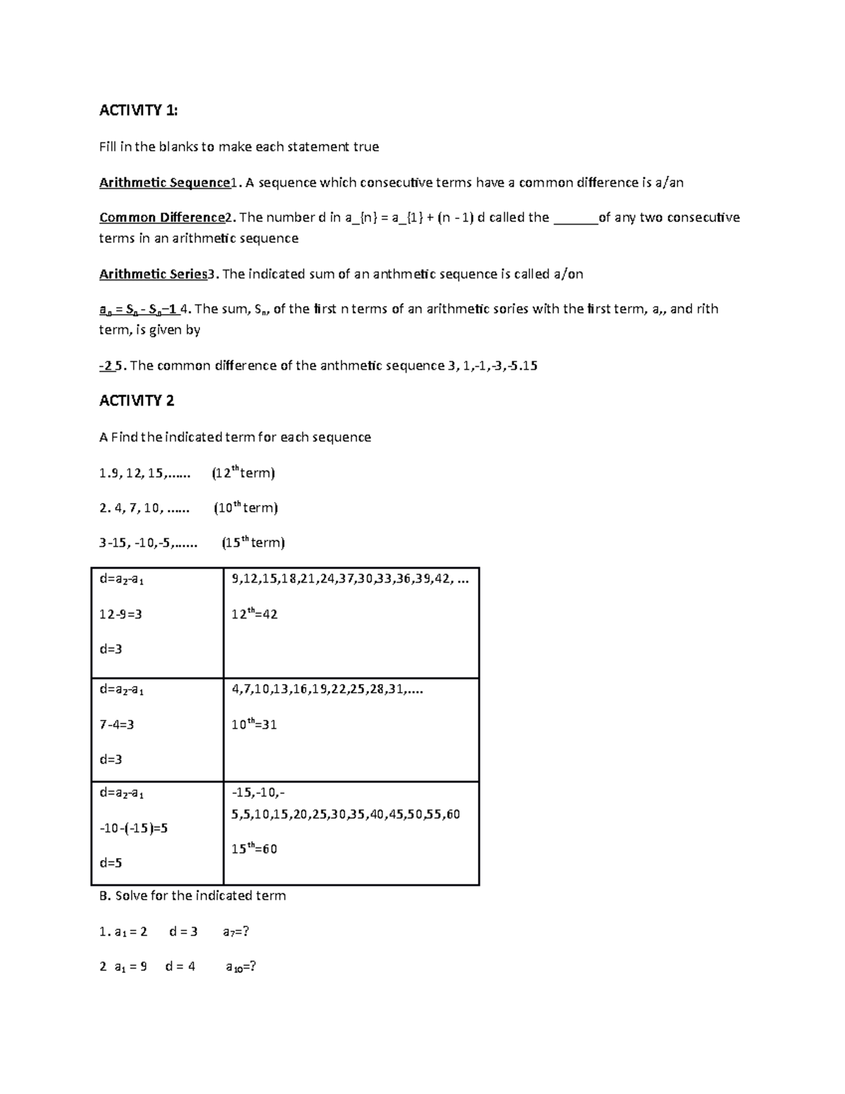 Activity 1-WPS Office - knowledge - ACTIVITY 1: Fill in the blanks to make each statement true ...