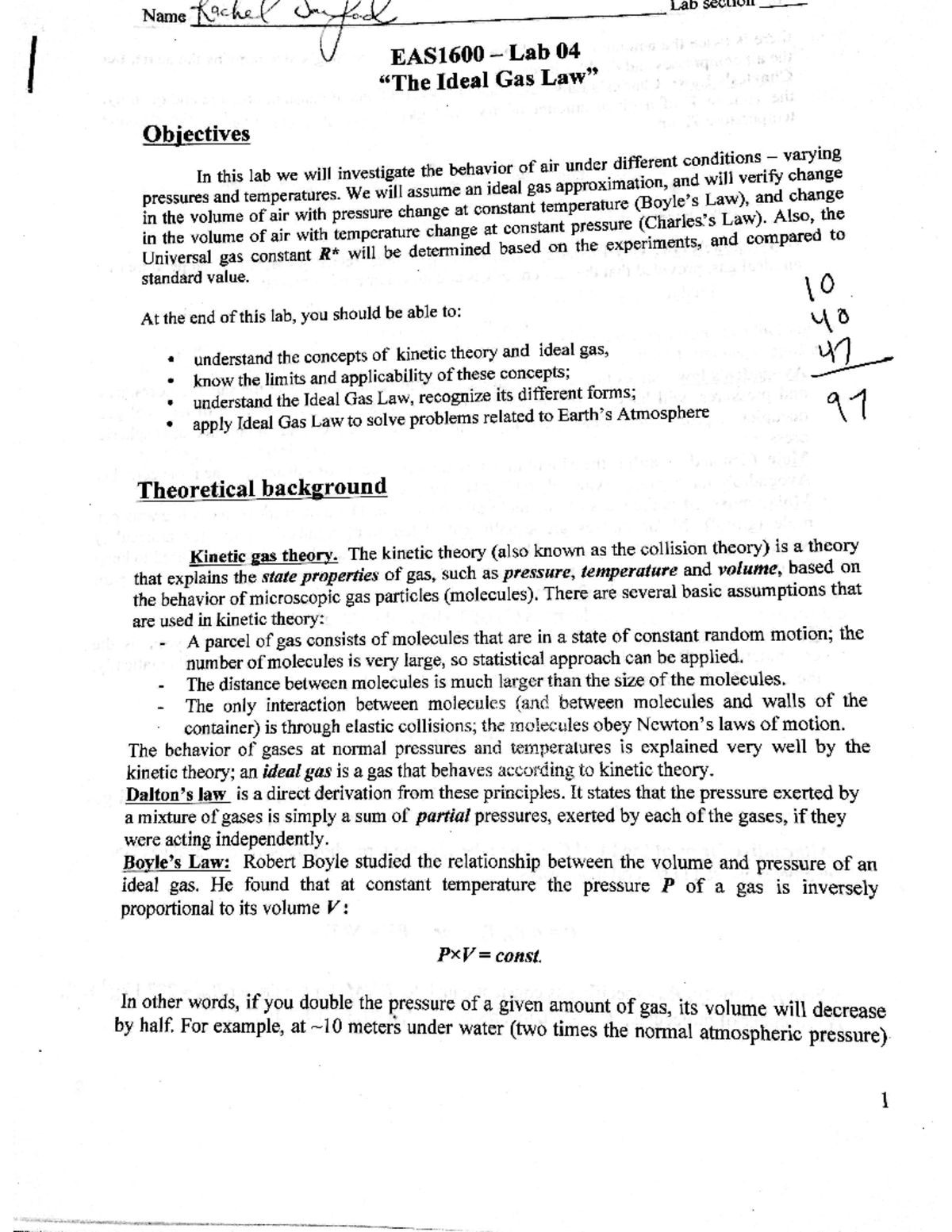 Lab 4 - Exam Solutions - EAS 1600 - Studocu