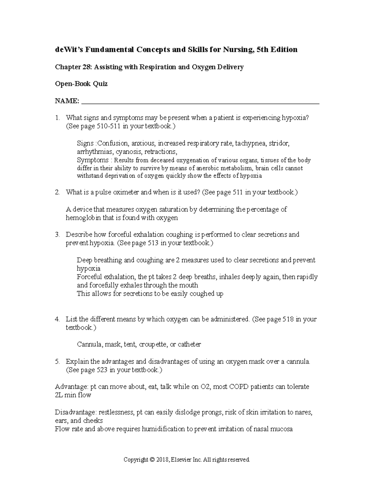 Funds 2 Ch28 Open Notebook Quiz 0808 - deWit’s Fundamental Concepts and ...