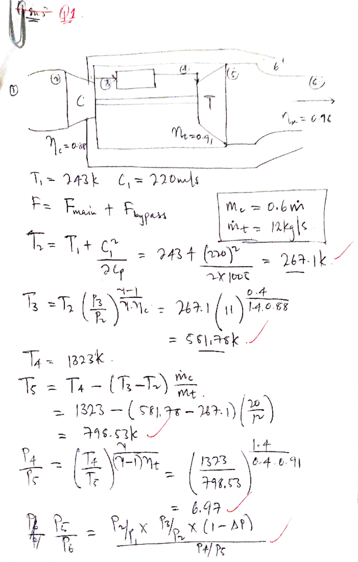 Worksheet 8 And 9 Solutions 3 I4 323k T Ti T T 4 4 T 291 1 14 Me