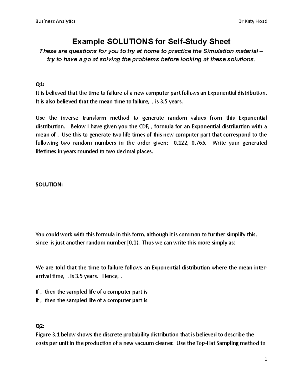 Self Study Sheet Simulation Solutions 2022 - TERM 3 - WEEK 1 - Example ...