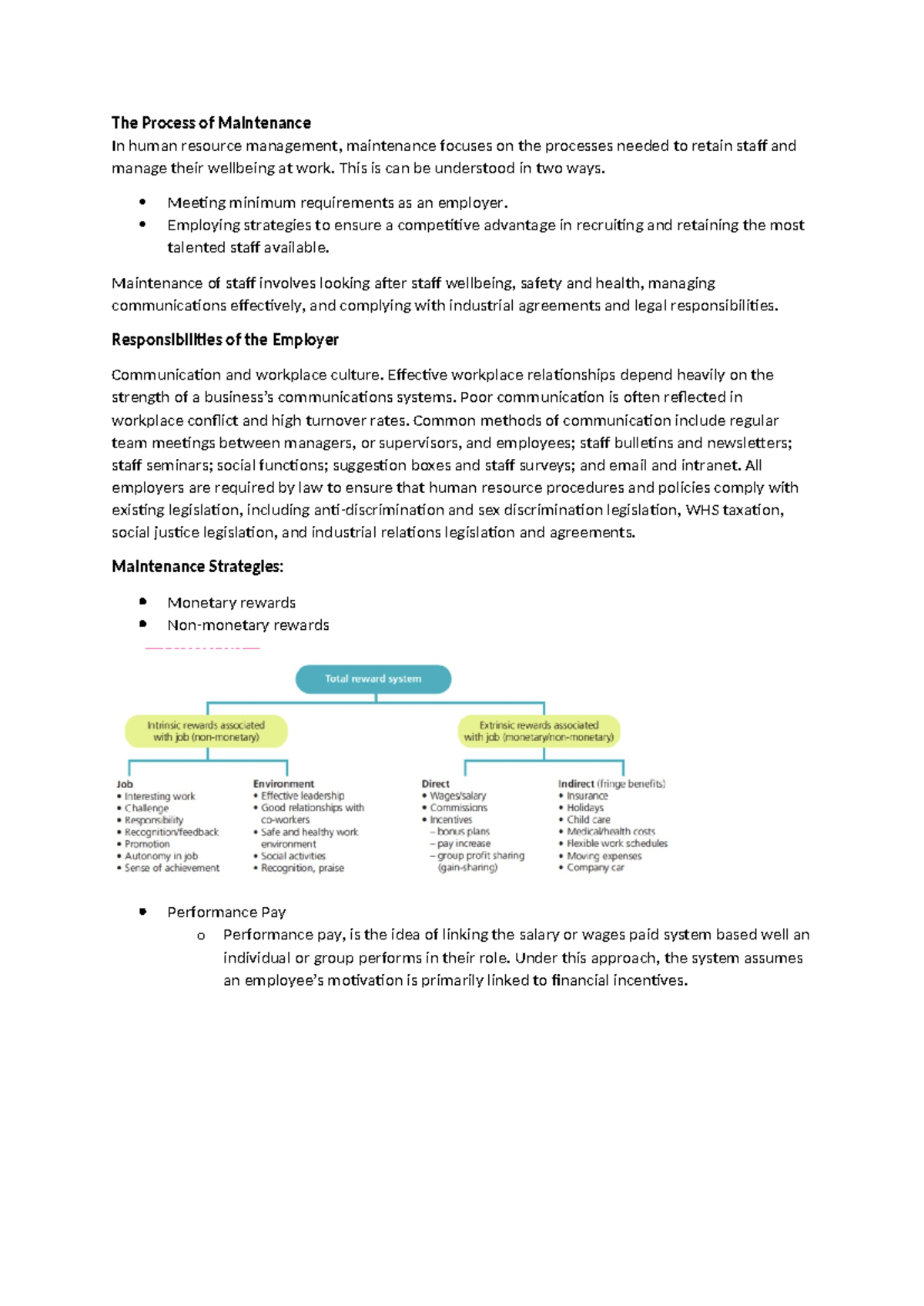 Maintenance & separation - The Process of Maintenance In human resource ...