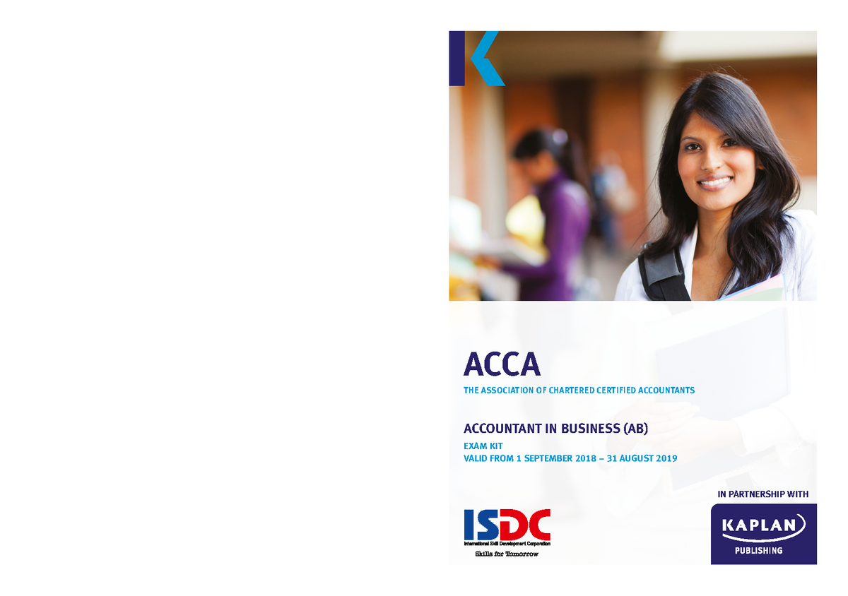 AB F1 Exam Kit - All one needs - ACCA THE ASSOCIATION OF CHARTERED ...