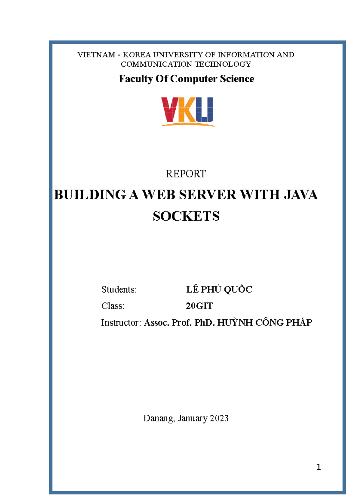 Báo cáo đồ án Lập trình mạng Xây dựng Web Server với Java Socket ...