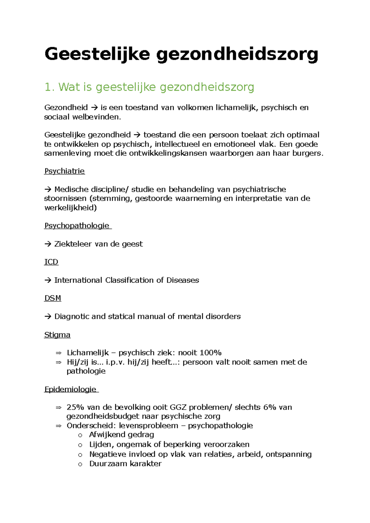 Geestelijke gezondheidszorg - Wat is geestelijke gezondheidszorg ...