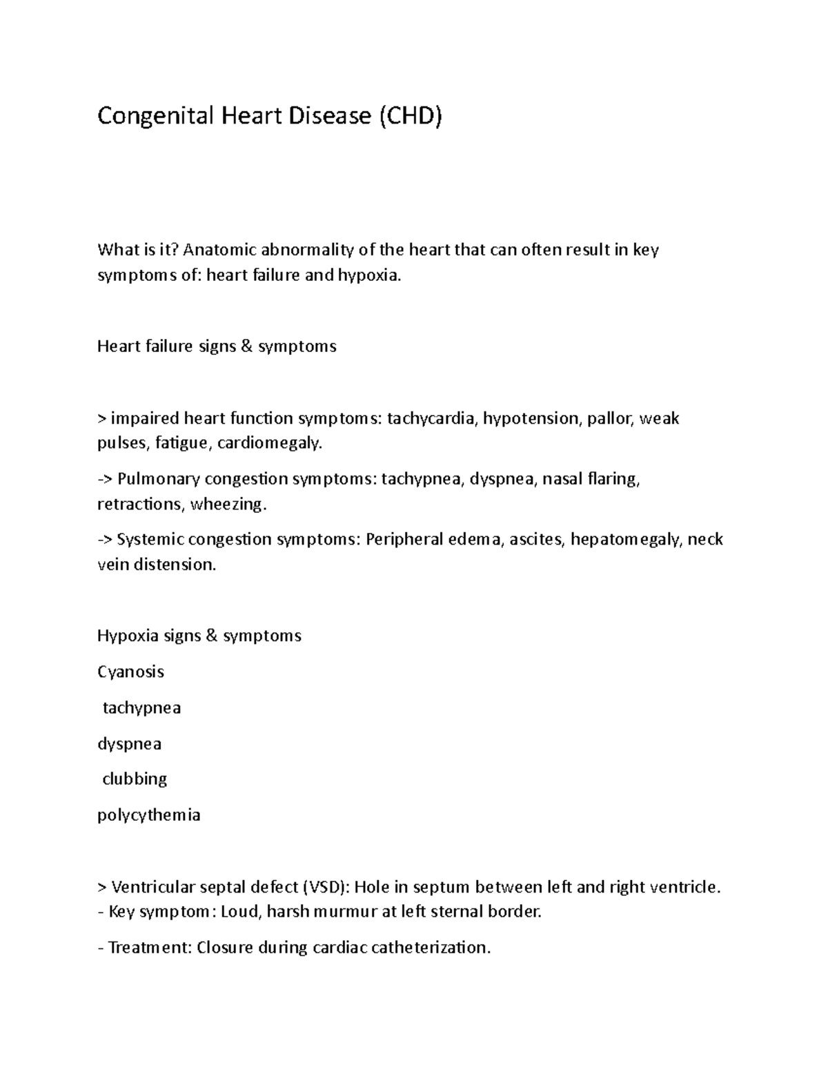 CHD - Chronic heart disease - Congenital Heart Disease (CHD) What is it ...