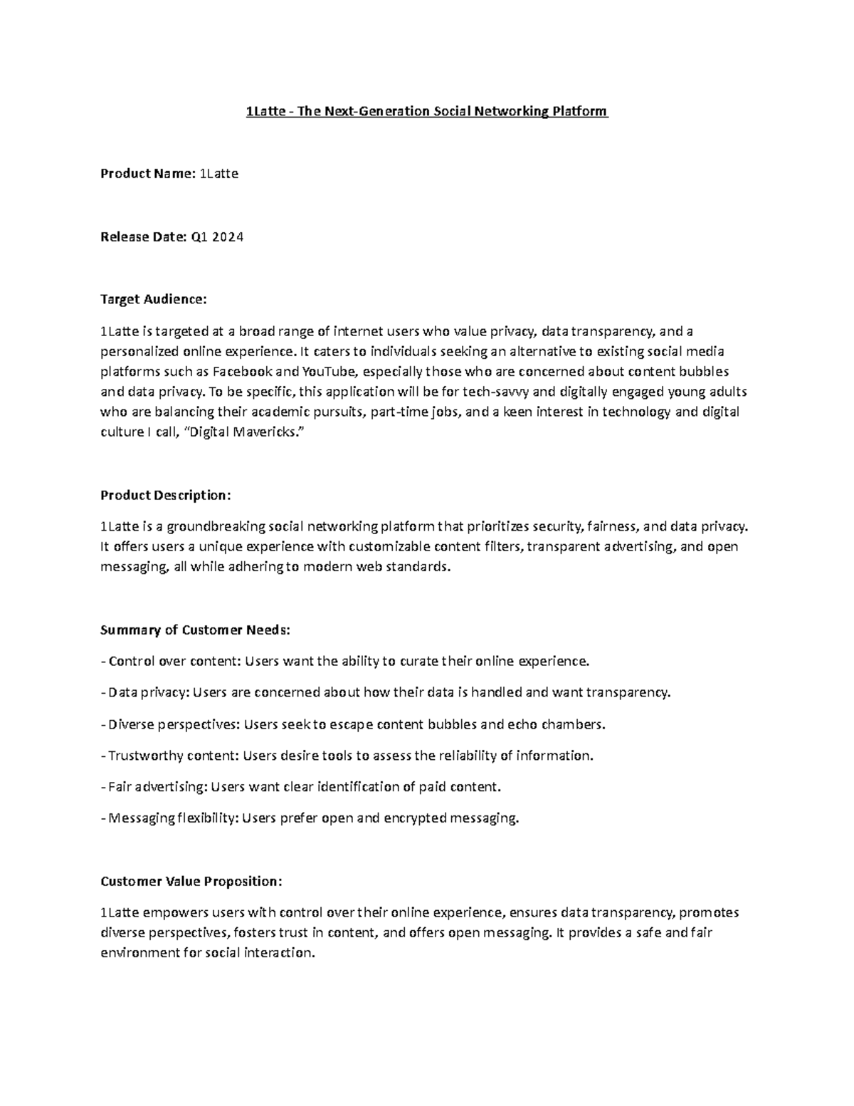 IT 226 Project One - Hope this helps - 1Latte - The Next-Generation ...