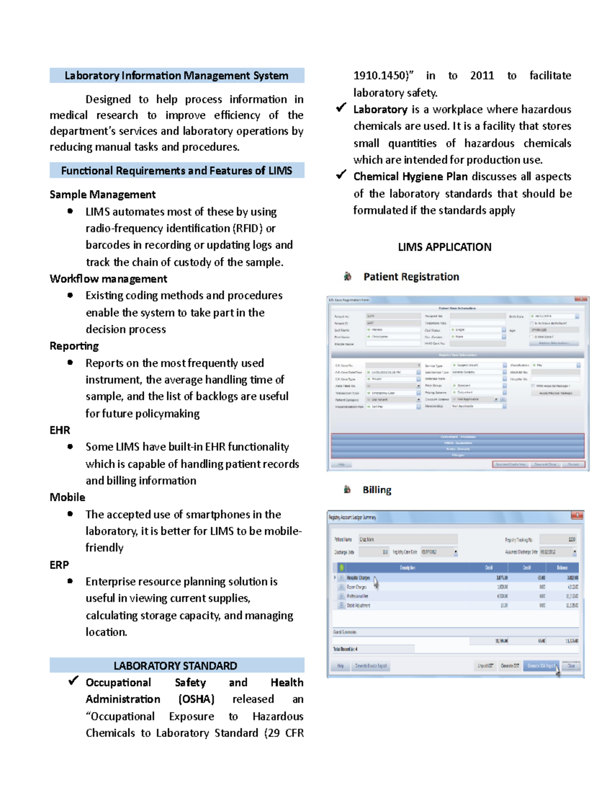 L10 LAB Information Management System - Laboratory Information ...