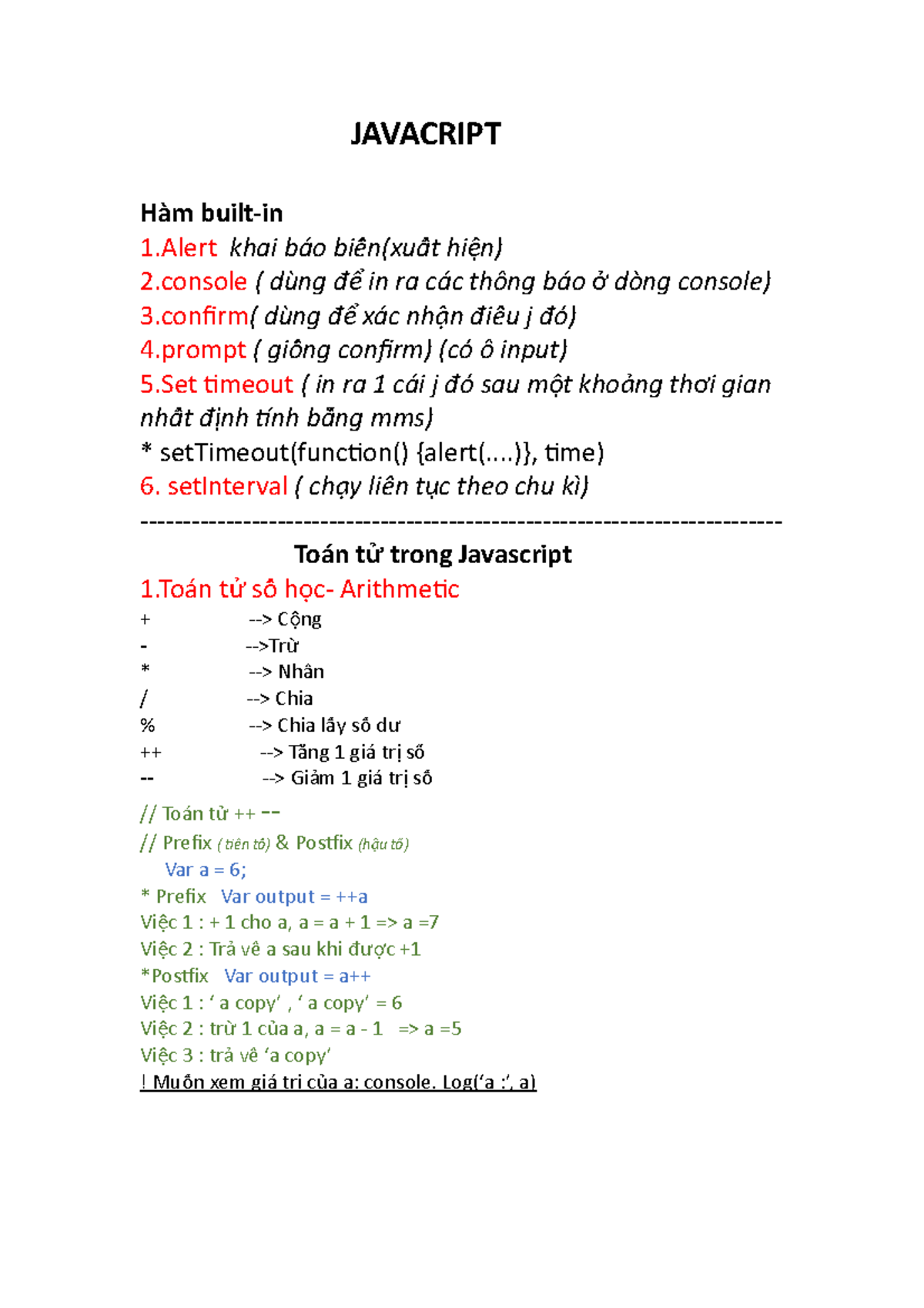 Javacript - fwefw - JAVACRIPT Hàm built-in 1 khai báo biếến(xuấết hi n ...