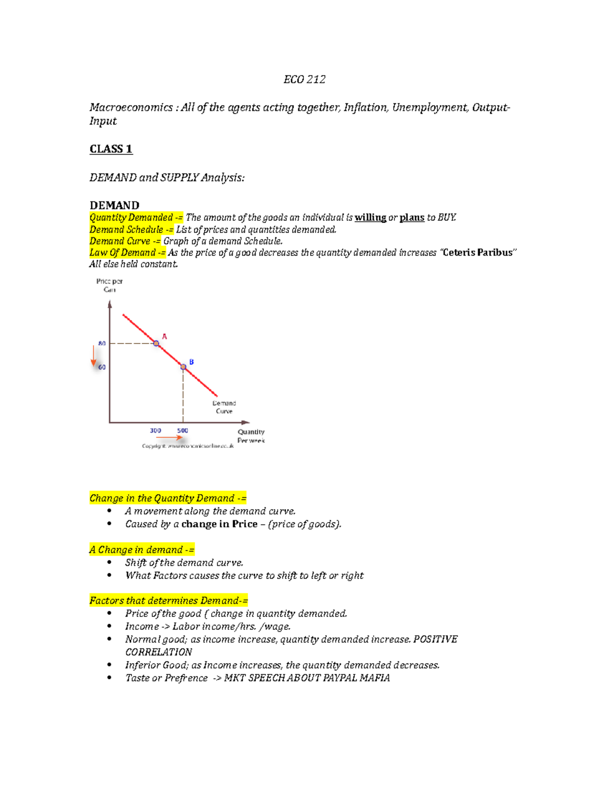 ECO 212 - Lecture notes 1,9,10 - ECO 212 Macroeconomics : All of the ...