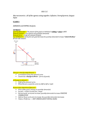 ECO 211 EXAM 2 - Notes for exam 2 of ECO 211 - ECO 211 EXAM-2 Study ...