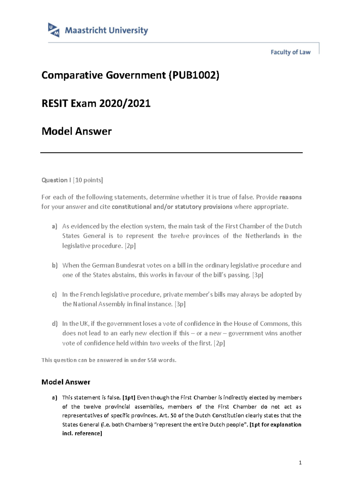 CG 20 21 Resit MA Canvas - past exam CG 2020/2021 - Comparative ...