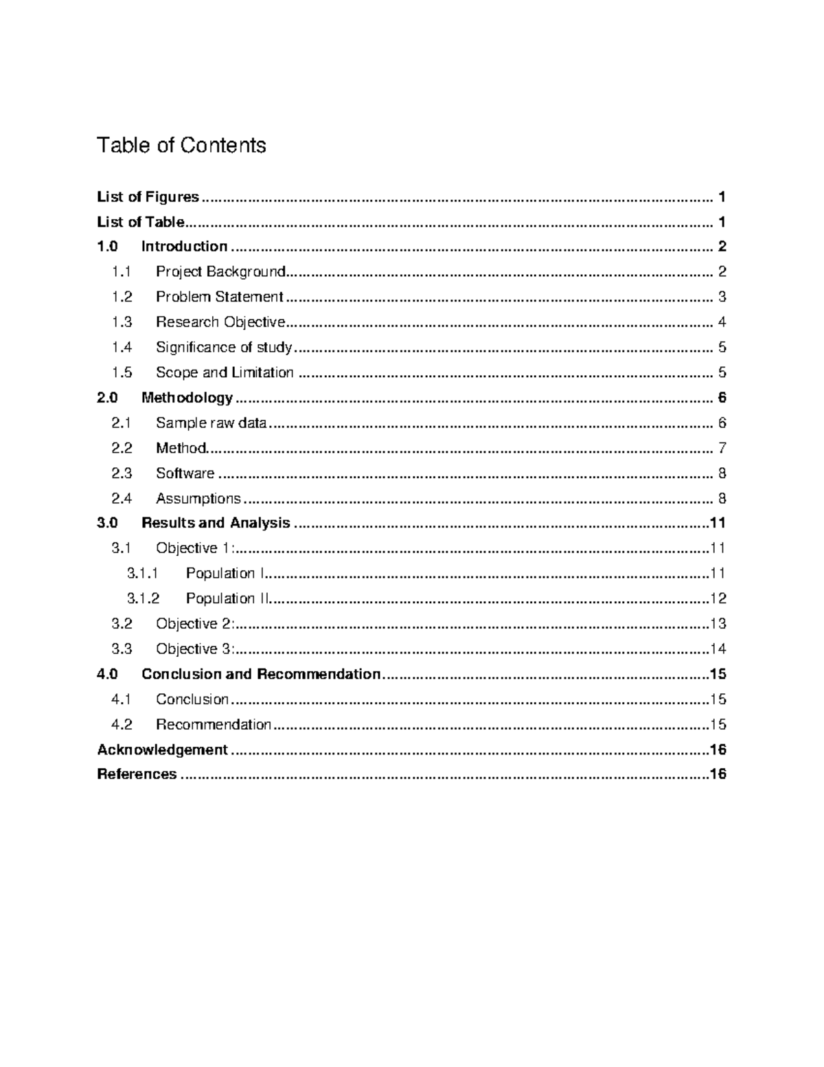 STA408 FULL Report - ASSIGNMENT - Table of Contents List of Figures ...