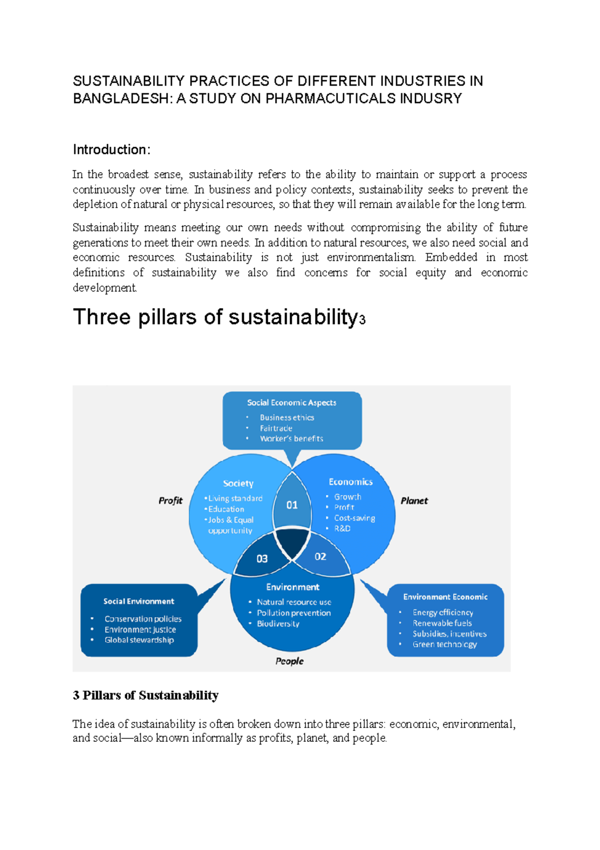 Sustainability Practices OF Different Industries IN - SUSTAINABILITY ...