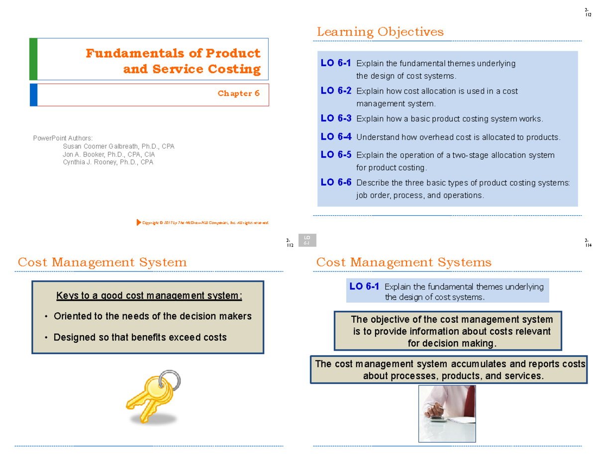 [CA slide] Chapter 6 - Slide for the course - Copyright © 2017 by The ...