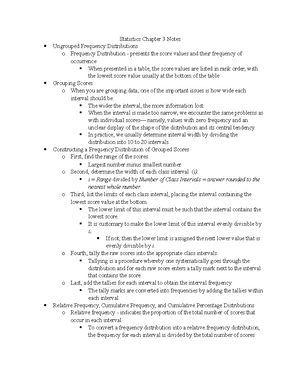 Statistics Chapter 1 Notes - Statistics Chapter 1 Notes Four Methods to ...