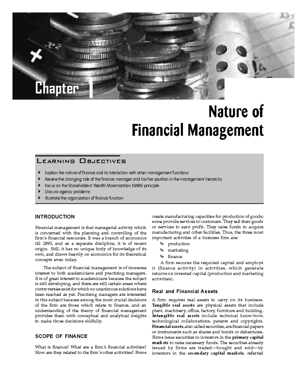 4cc88 Chapter 1 Nature OF Financial Management Compressed - 2 Financial ...