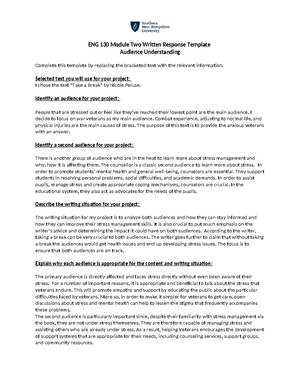 ENG 130 Module Two Reading Response Template - ENG 130 Module Two Reading Response Template ...