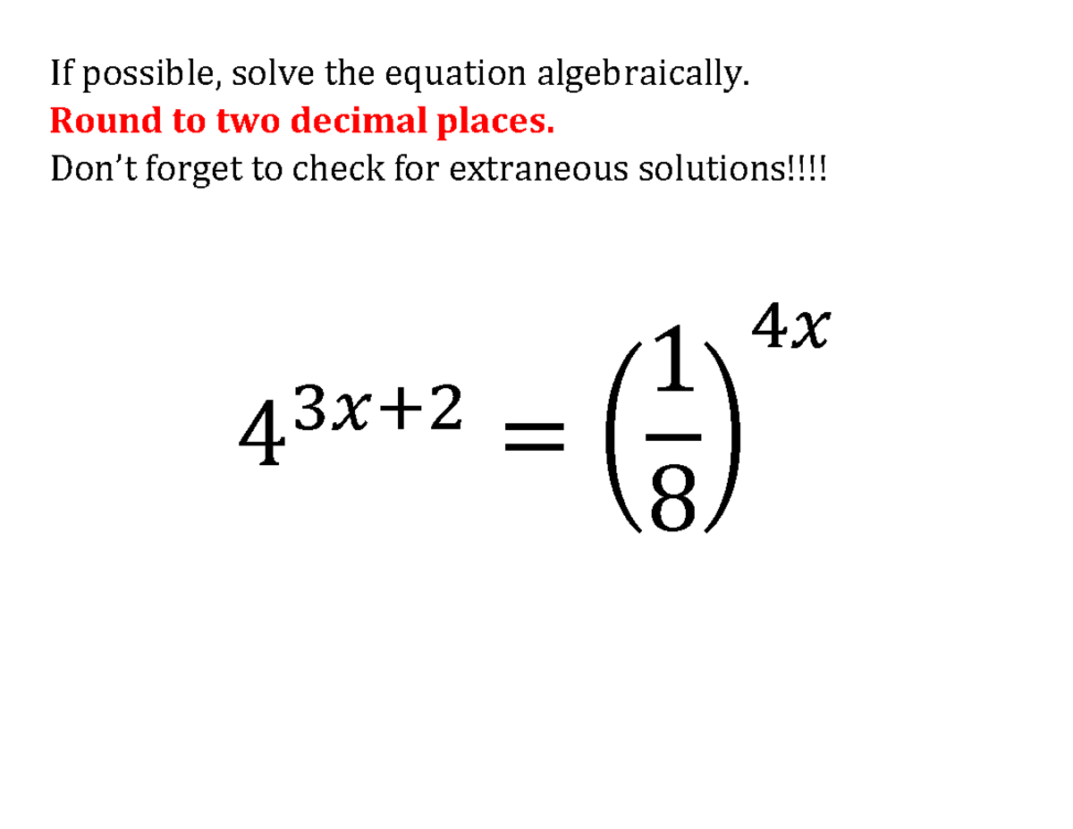Whiteboard+Practice+-+solving+equations - Round to two decimal places ...