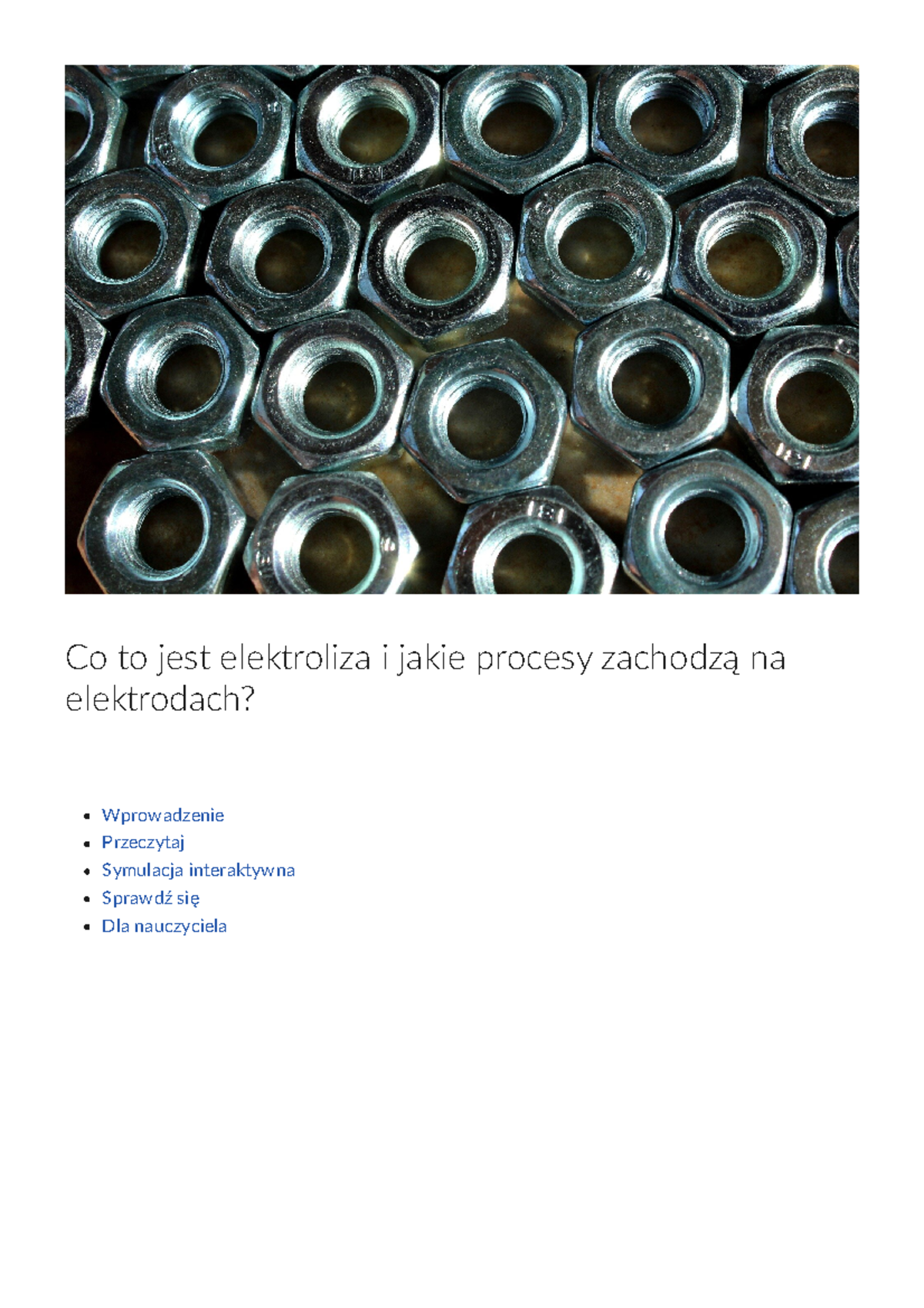 Co to jest elektroliza i jakie procesy zachodza na elektrodach - Co to ...