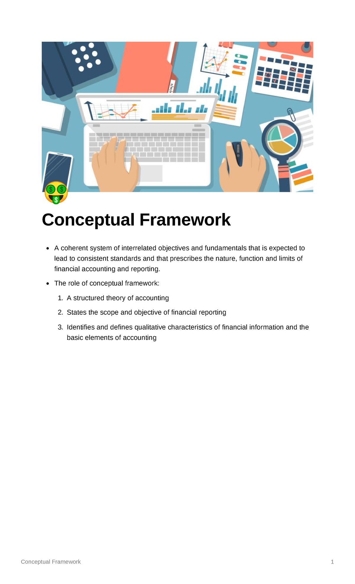 Conceptual Framework CONCEPTUAL FRAMEWORKS ACCOUNTING STANDARDS - 🤑 ...