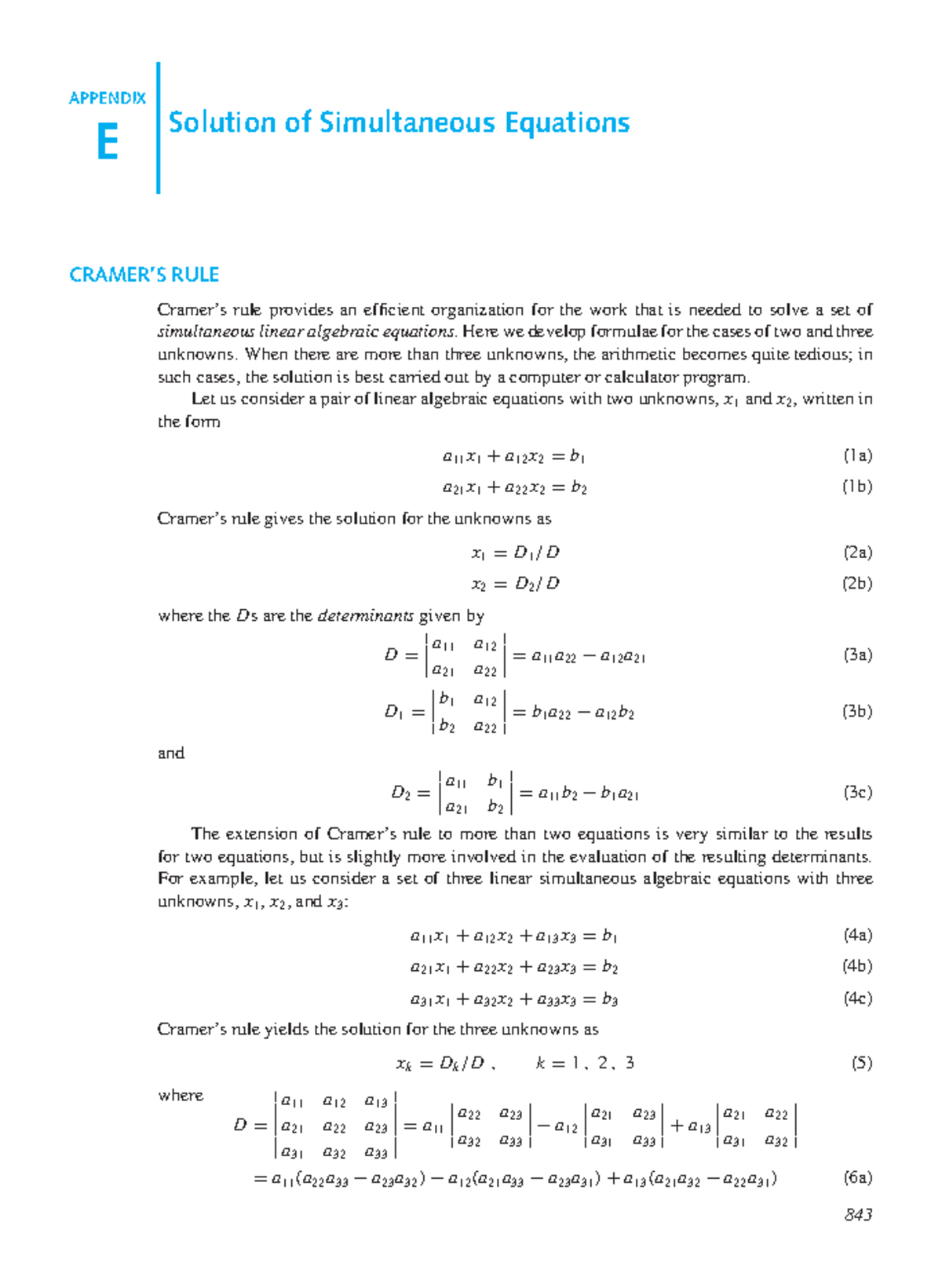 Electrical IMP Notes-85 - APPENDIX E Solution of Simultaneous Equations ...