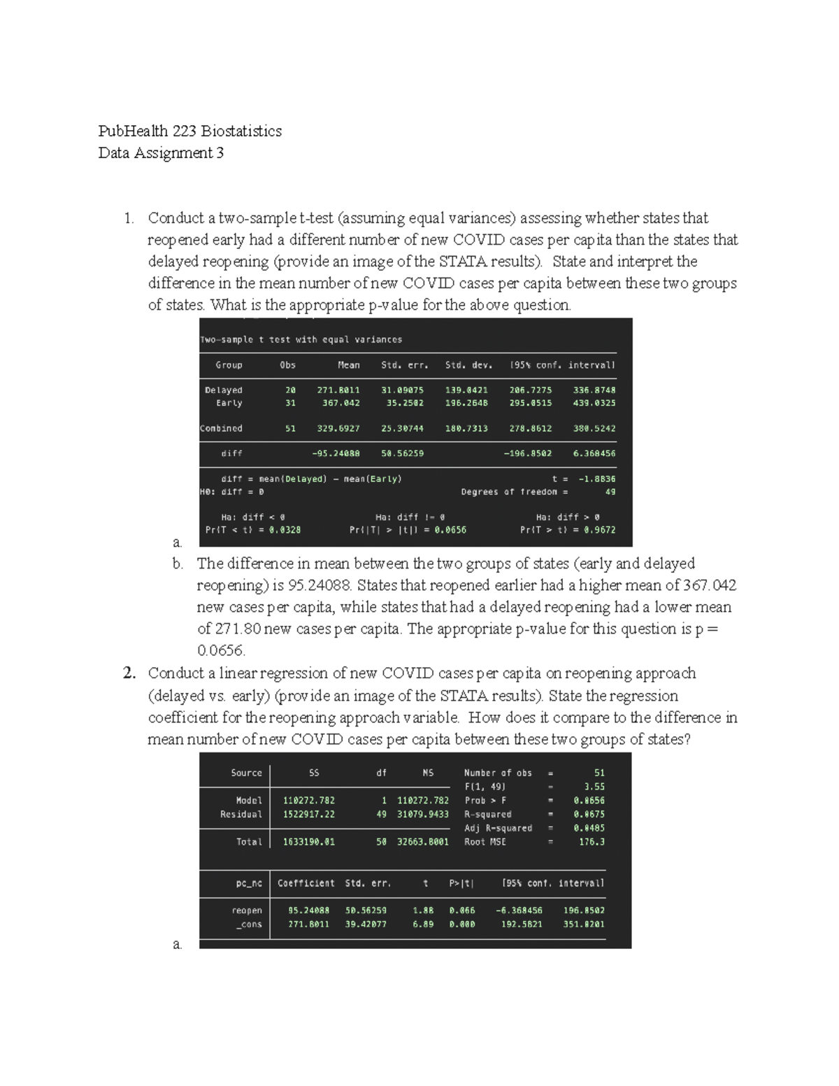 Data Assignment 3 - Prof Chasen-Taber, Fall 2022 - PubHealth 223 Biostatistics Data Assignment 3 ...