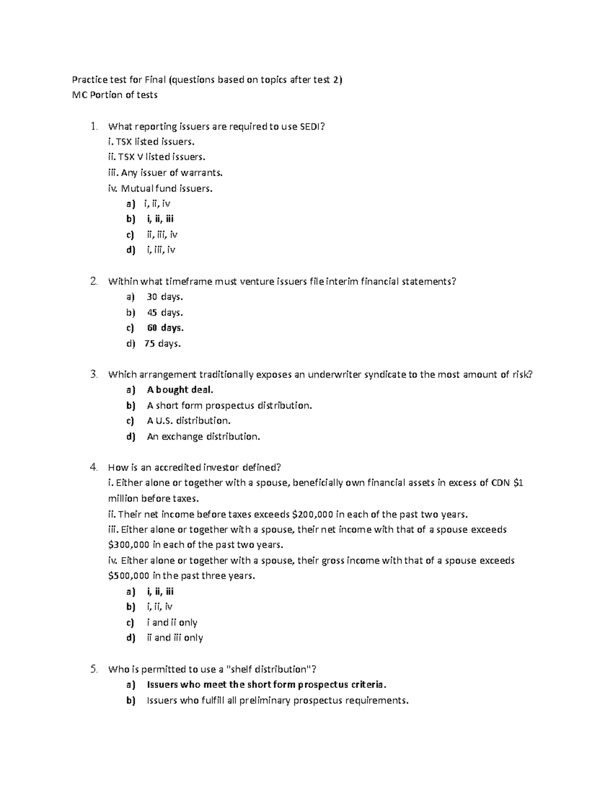 Practice test for Final exam MCQAnswers - Practice test for Final ...