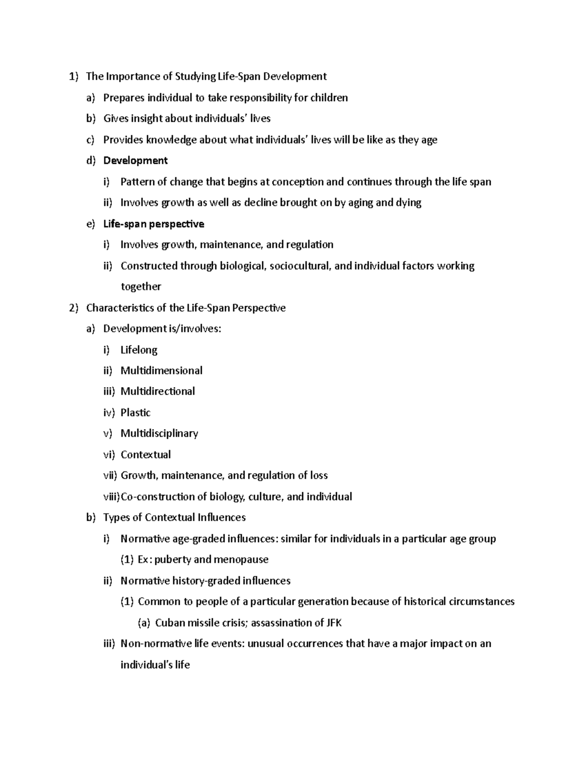 Chapter 1: The Importance of Studying Life-Span Development - The ...