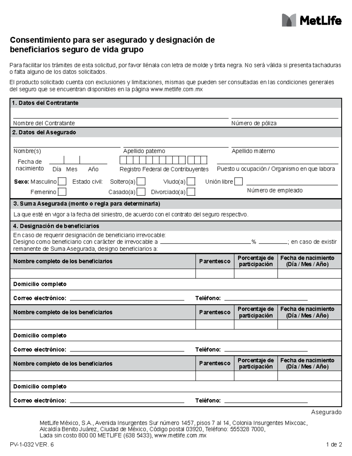 PV 1 0322 edit - FORMATO - PV-1-032 VER. 6 Consentimiento para ser ...