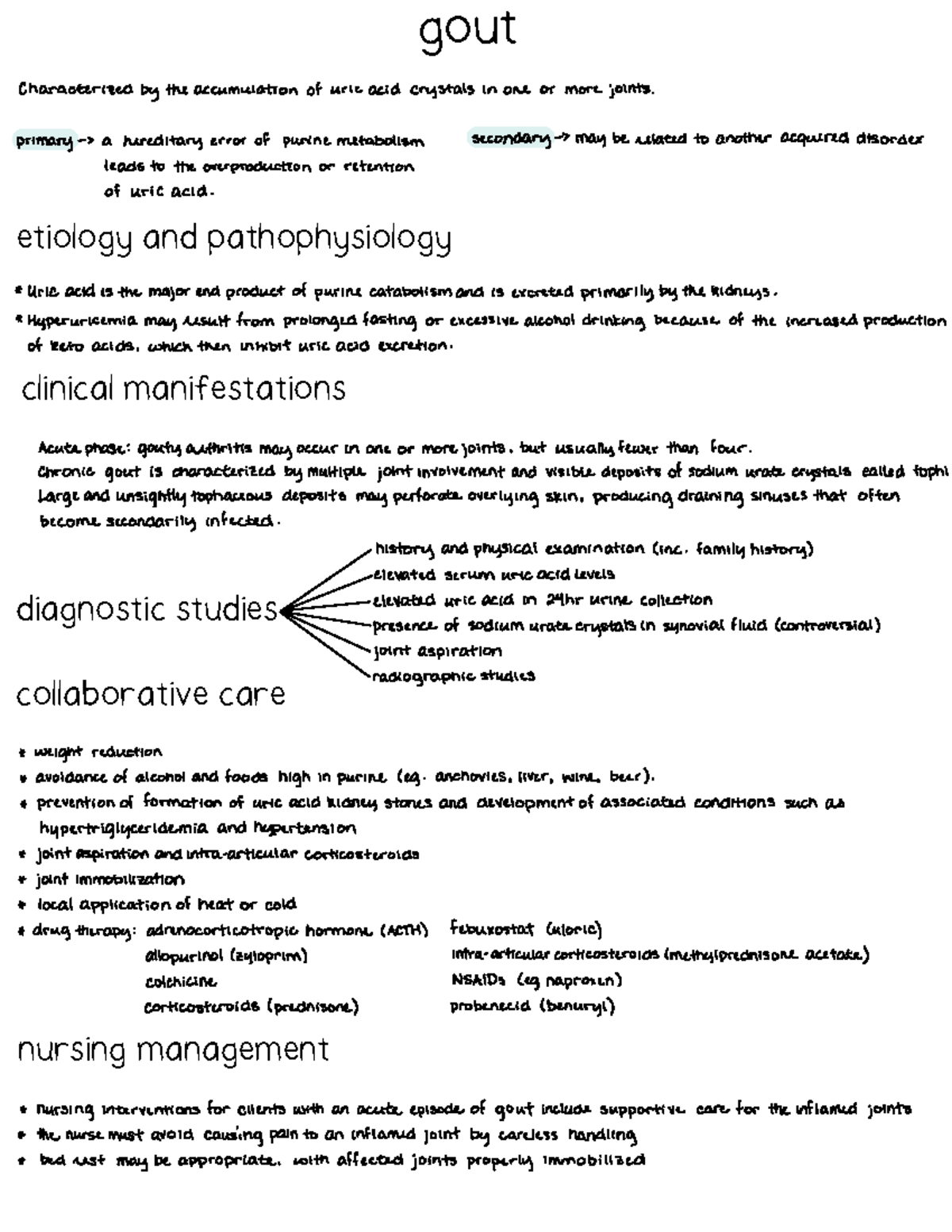 Gout - CT disease - gout etiology and pathophysiology clinical ...