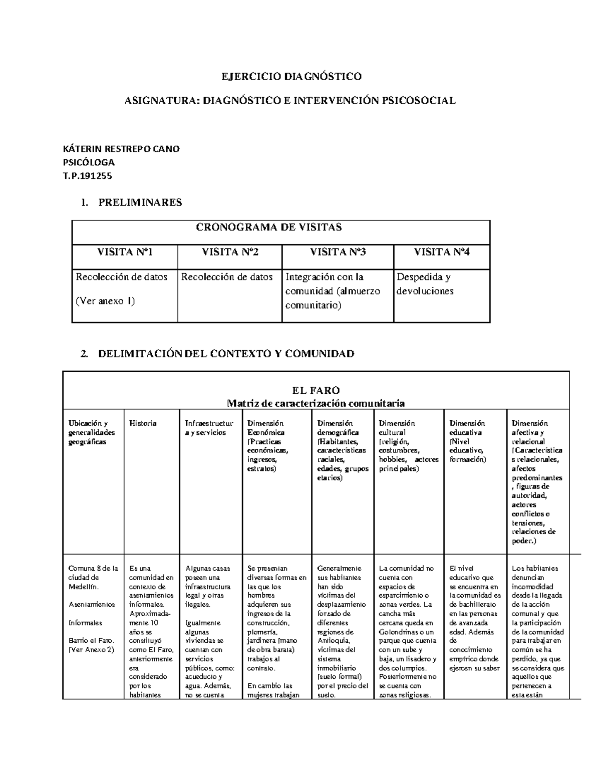 Ejemplo DE Matrices Método Investigativo Marco Lógico - Warning: TT: undefined function: 32 ...