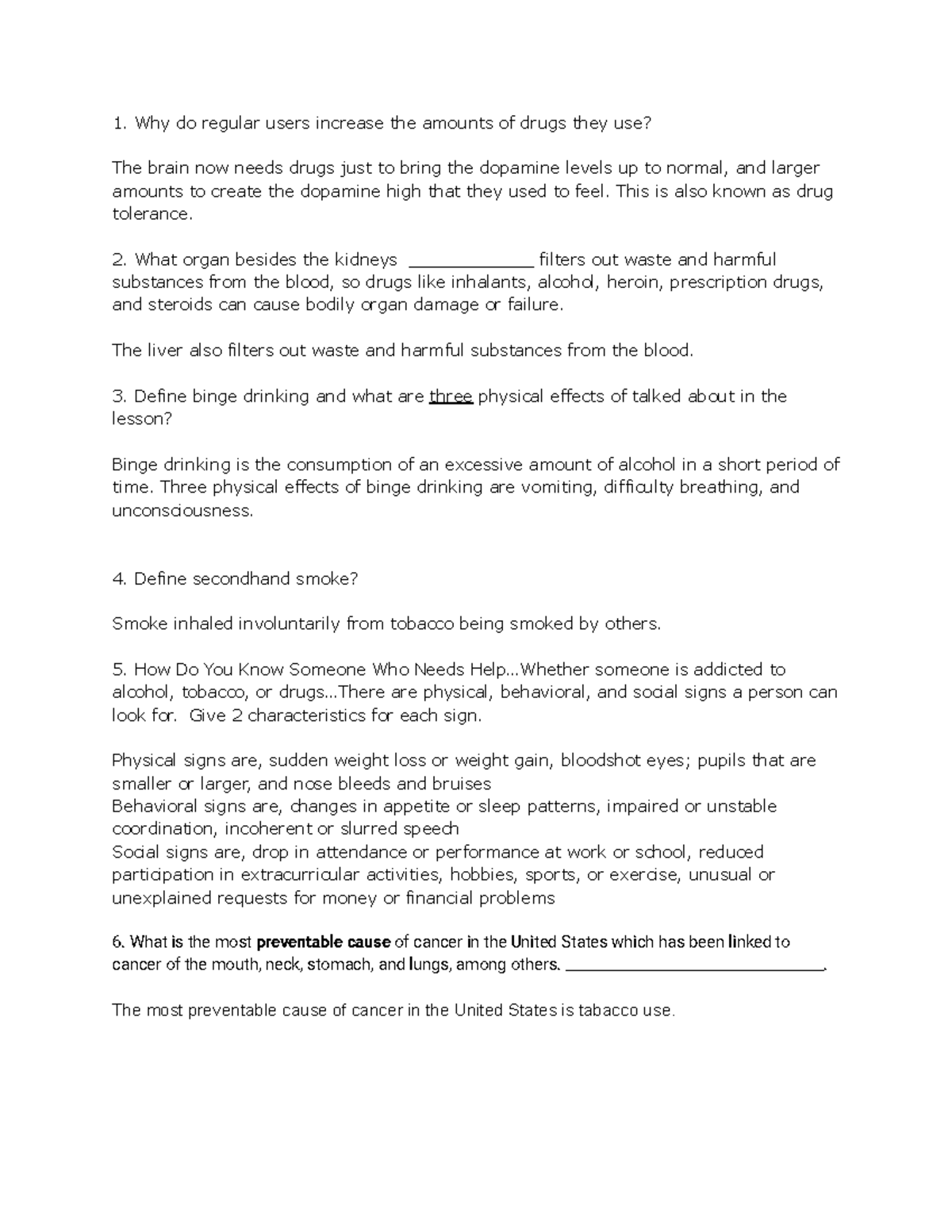 DBA Module 5 - DBA - Why do regular users increase the amounts of drugs ...