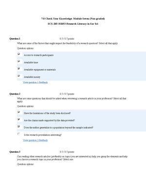 5-1 Practice Activity - writing research questions - SNHU / SCS 285 5-1 ...