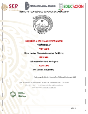 Proyecto final, red de distribución - INSTITUTO TECNOLÓGICO SUPERIOR ...