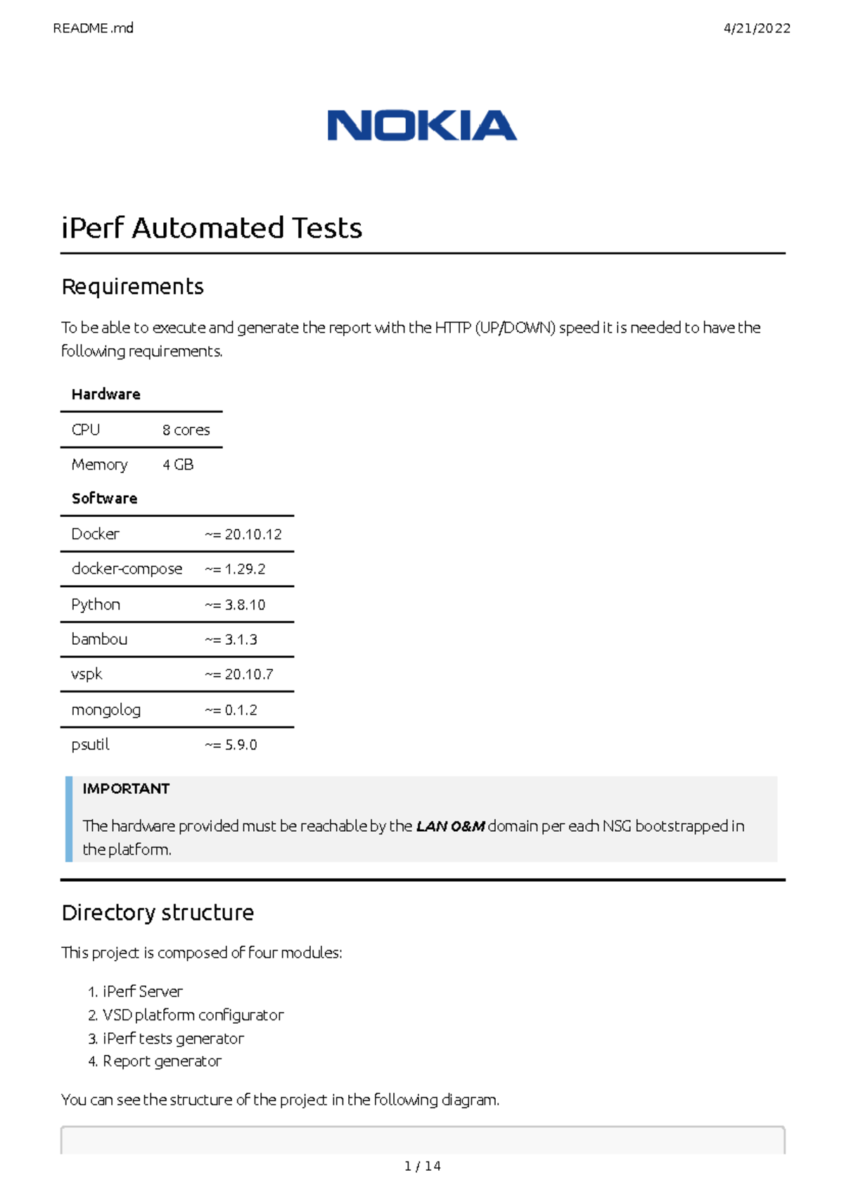 Manual v2 - iPerf Automated Tests Requirements To be able to execute ...