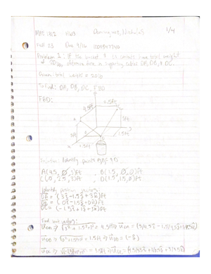 Homework 5 solution - MAE 1312 - Studocu