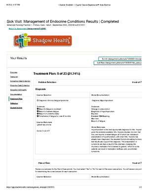 Heent (Unlimited Attempts) with SOAP Note Completed Shadow Health ...